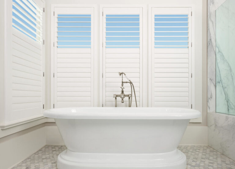 Hunter Douglas Palm Beach Polysatin Shutters - Seigerman's Furniture