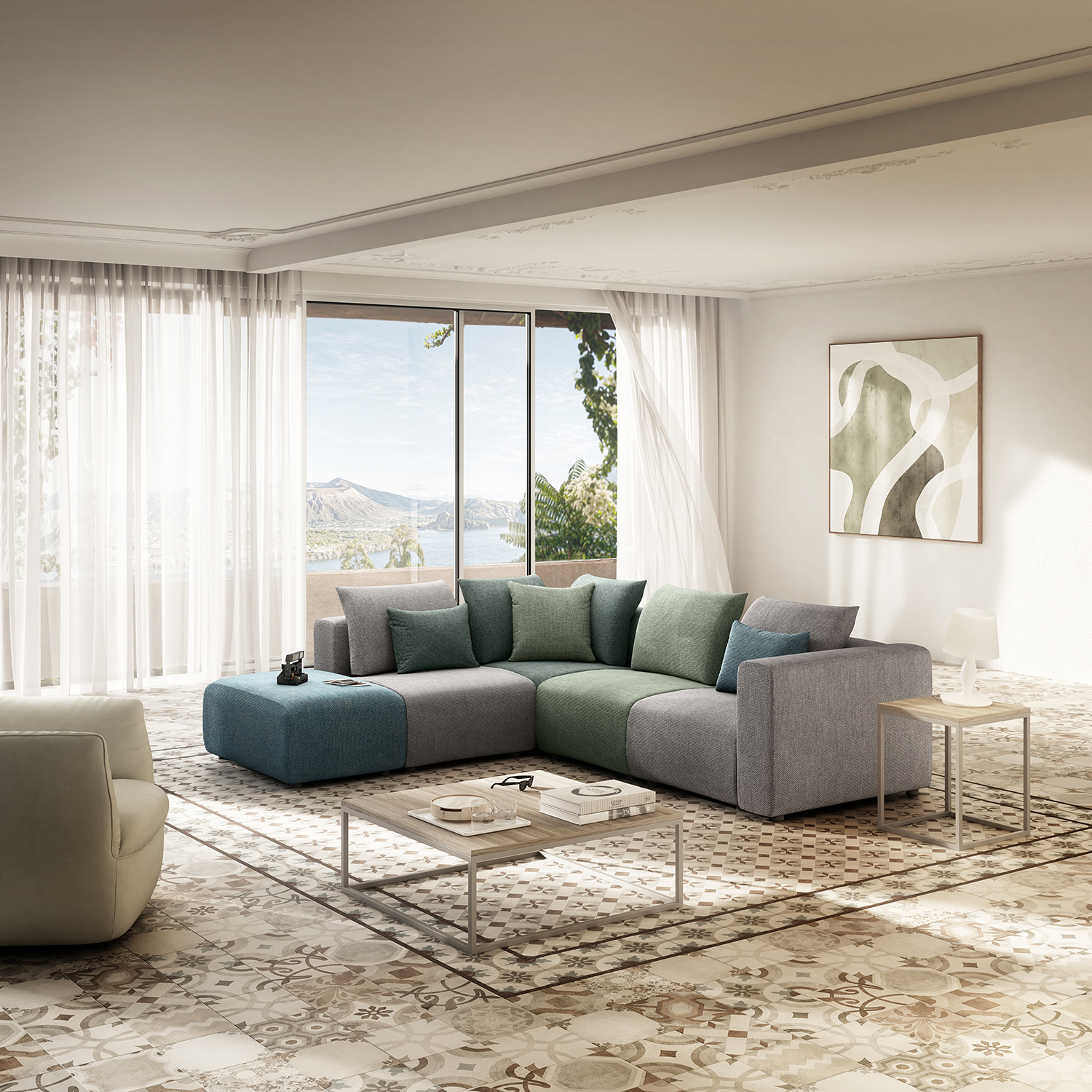 C285 Puzzle Sectional by Natuzzi Editions - Seigerman's Furniture